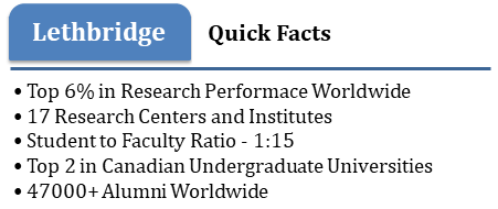 University of Lethbridge Admission 2023: Application Fees, Deadlines, Acceptance Rate, Requirements